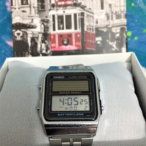 Vintage Casio AL-180 Batteryless. Vintage Retro/ Military Army Pilot ...
