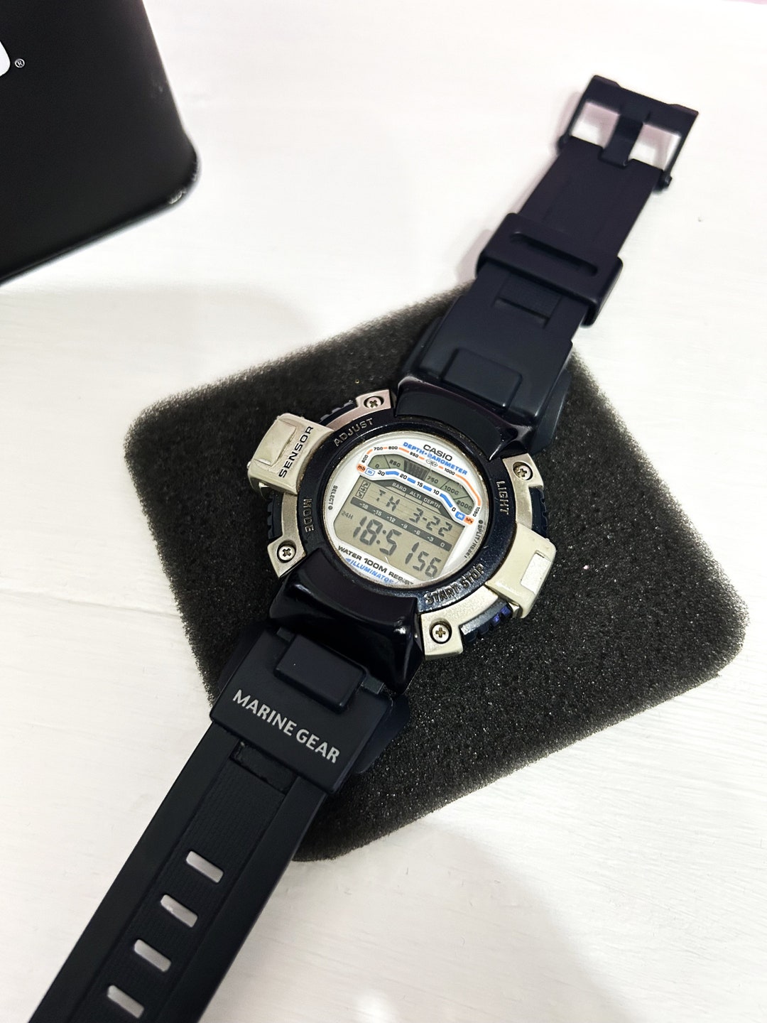 Vintage Super Rare Casio MRT-200 Marine Gear Watch, (pro Trek) Depth ...