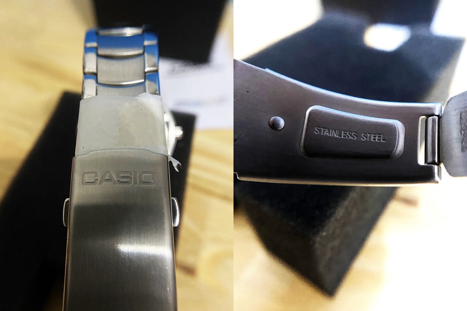 Unused Rare Yellow Dial /casio EF-307 Wrist Watch/stainless Stell / Men ...