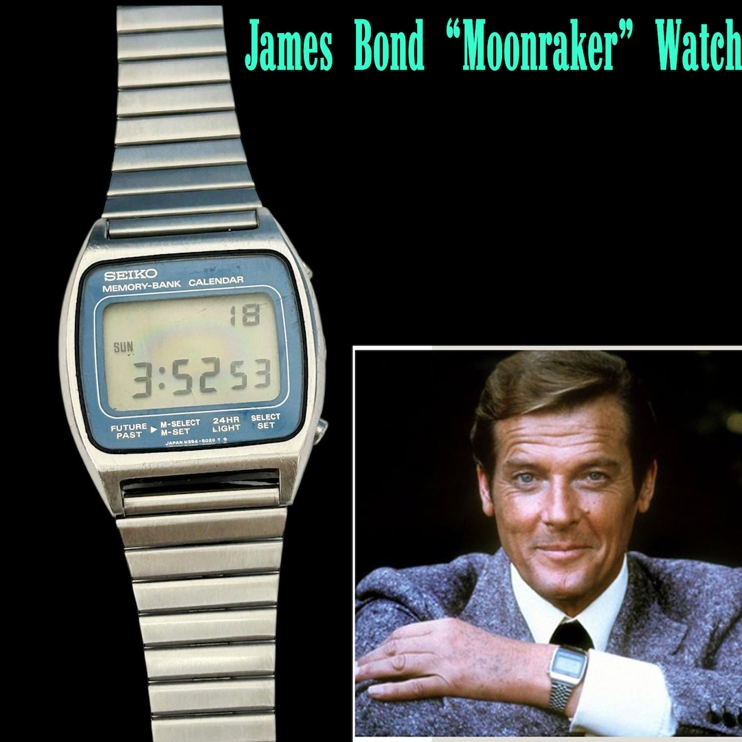 ULTRA RARE Vintage Seiko M354-5020 Lcd Mens James Bond “moonraker ...