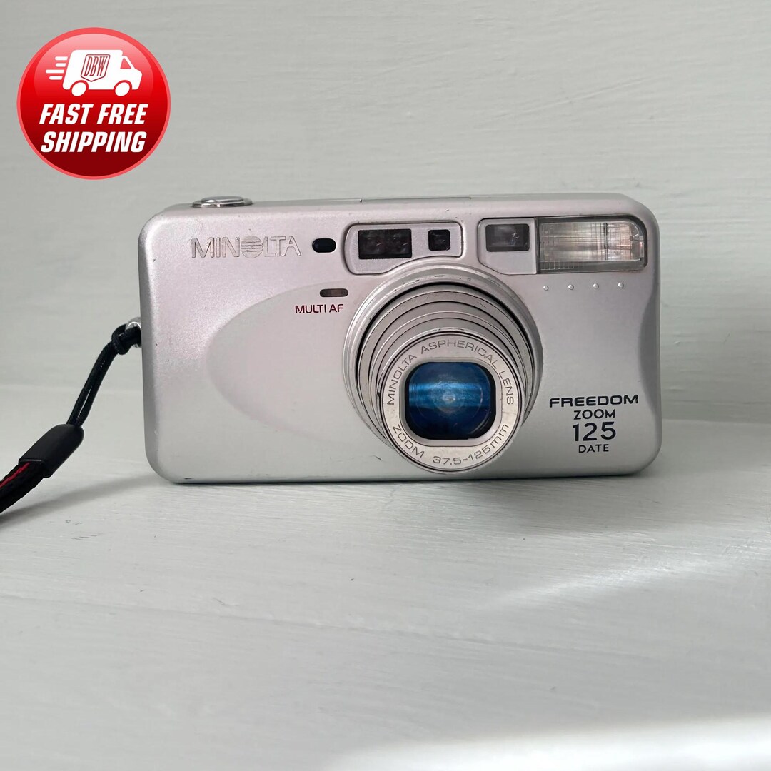 Minolta Freedom/ Zoom 125 35mm Point&shoot Film Camera/ Very Good ...