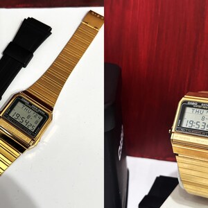 RARE GOLD Tone Casio DB-310 Data Bank Watch Module 871/data Bank ...