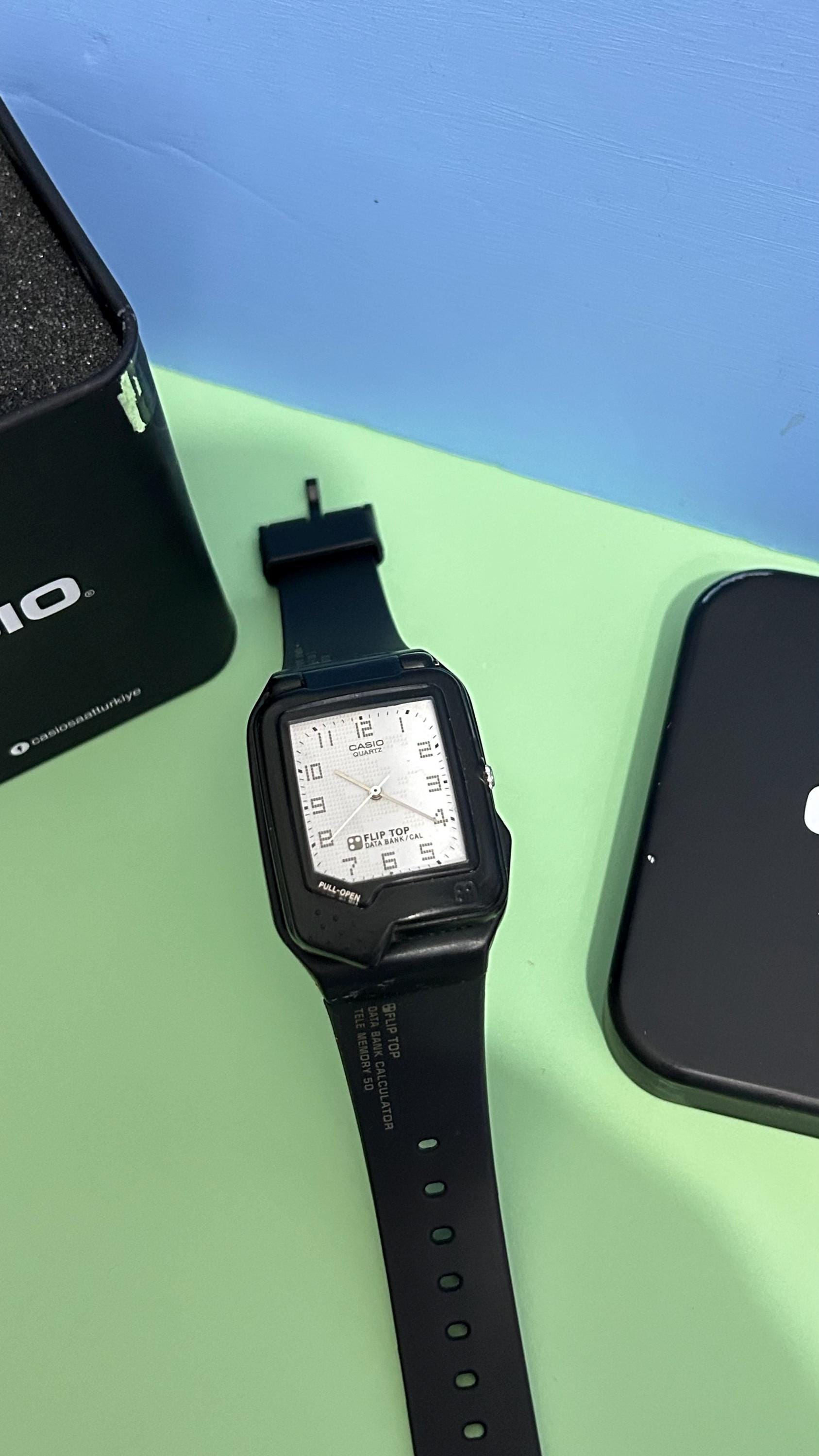 Casio Flip Top FTP-30 White Dial Watch / Mod: 761 /very Good Condition ...