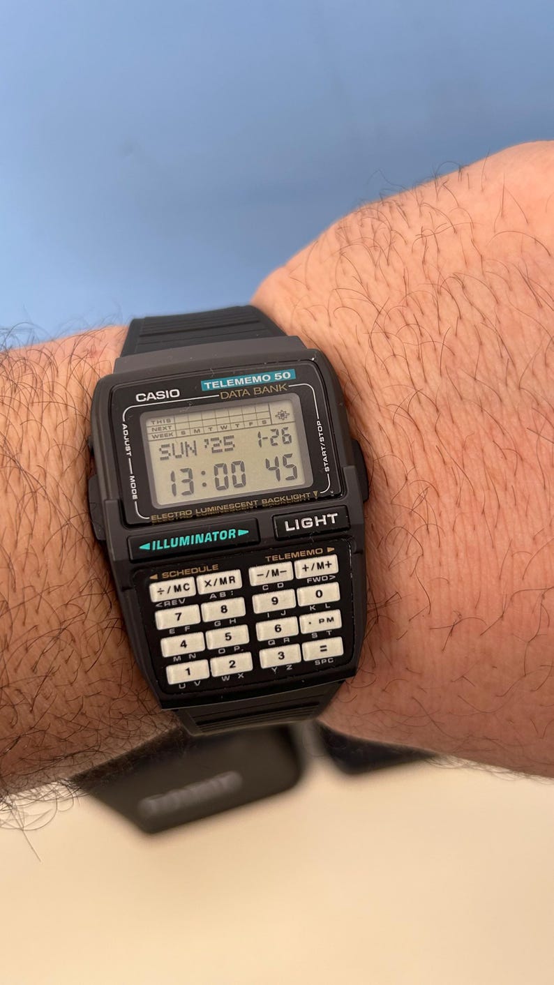 Vintage Nos Casio Dbc-63 Micro Cosmos Telememo 50 Databank Memory ...