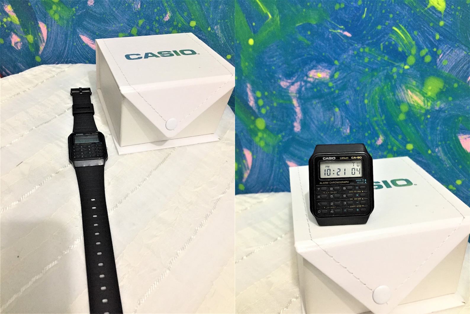 Rare Beautiful Casio CA-50 Calculator Watch Module 437/ Vintage Back to ...