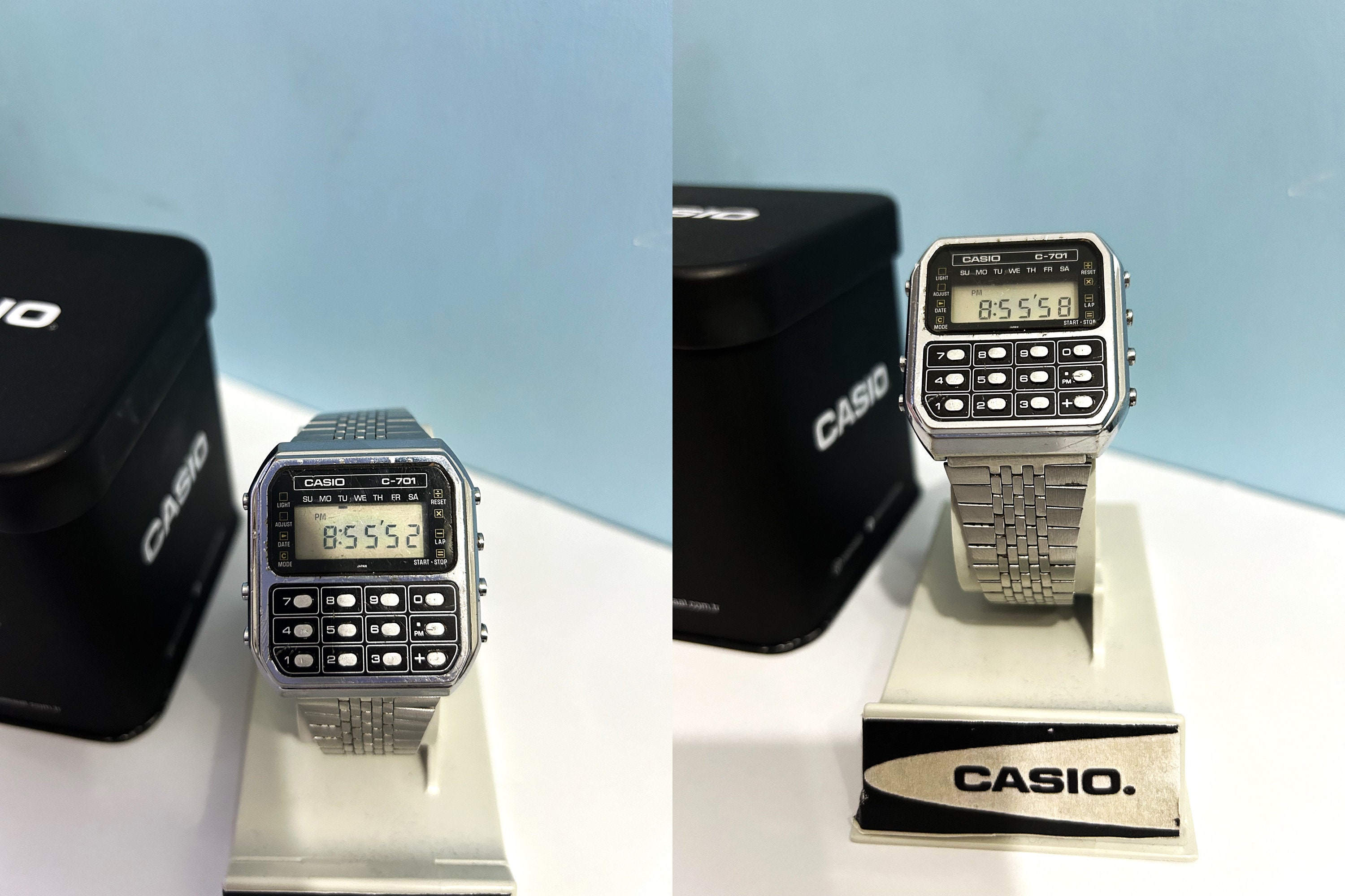 Retro Casio C-701/ Mens Watch Digital Quartz Casio Calculator Watch ...