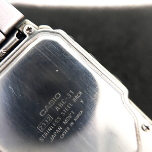 Ultra Rare Vintage Casio ABC-31 Data Bank Digital & Analog Black Dial ...