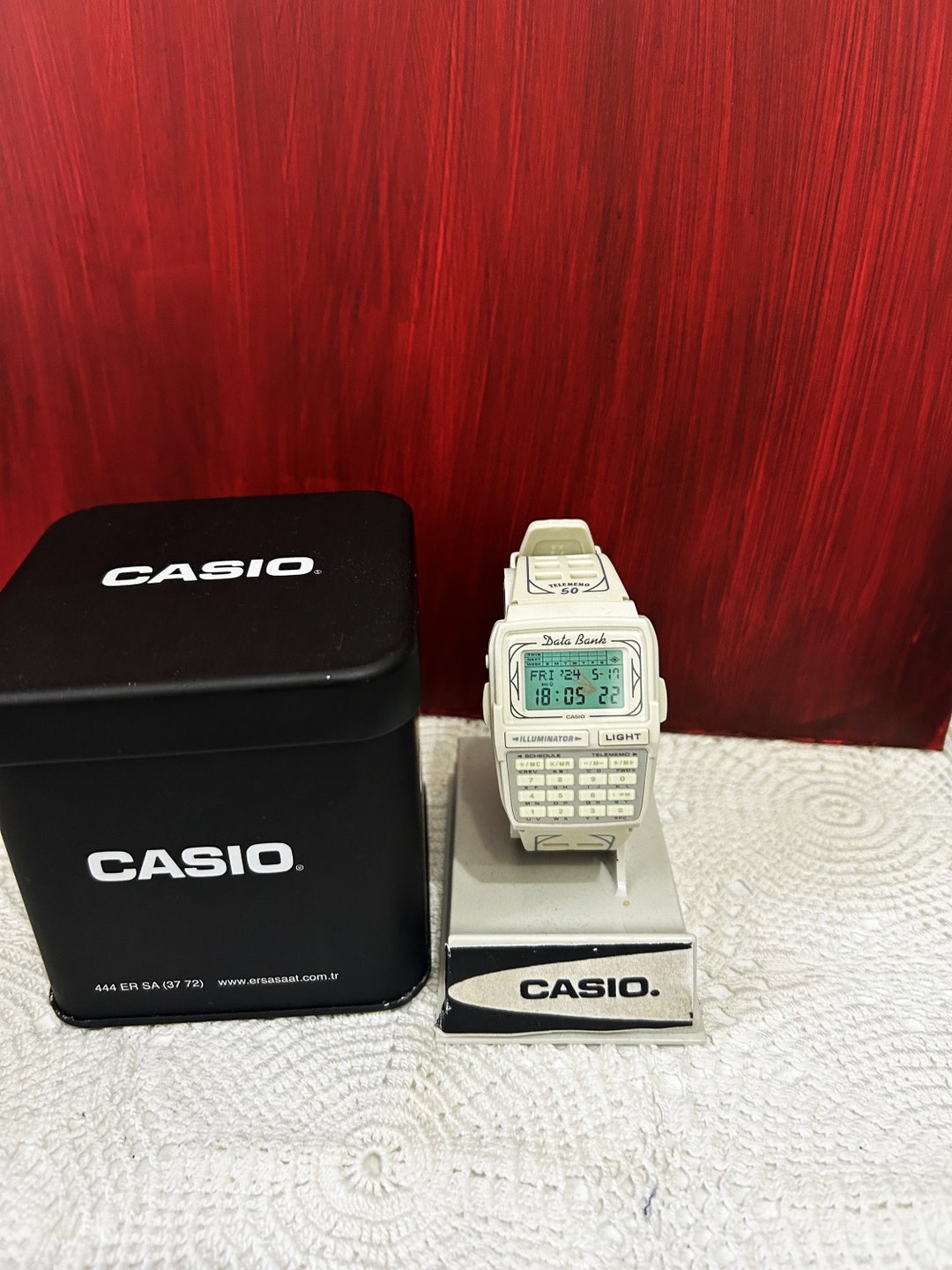 RARE Nos Casio Dbc-63 Databank Telememo 50 Memory Calculator Watch 1990s Vintage / Mod: 1276 ...