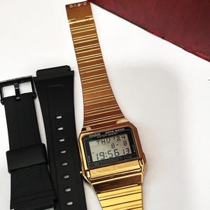 RARE GOLD Tone Casio DB-310 Data Bank Watch Module 871/data Bank ...