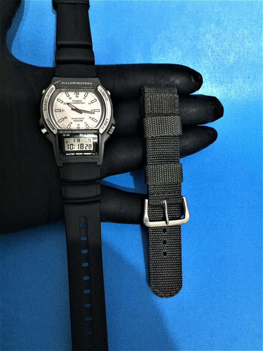 Vintage Casio AW-61 1750 Watch Analog Digital / Japan/ Chronograph, Men ...