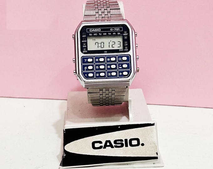 Vintage CASİO C-701 1978/rare/calculator/mens Watch - Etsy