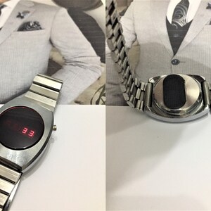 Mens Vintage Swiss Made 1970s/ Red Led Watch / Made Case, USA National ...