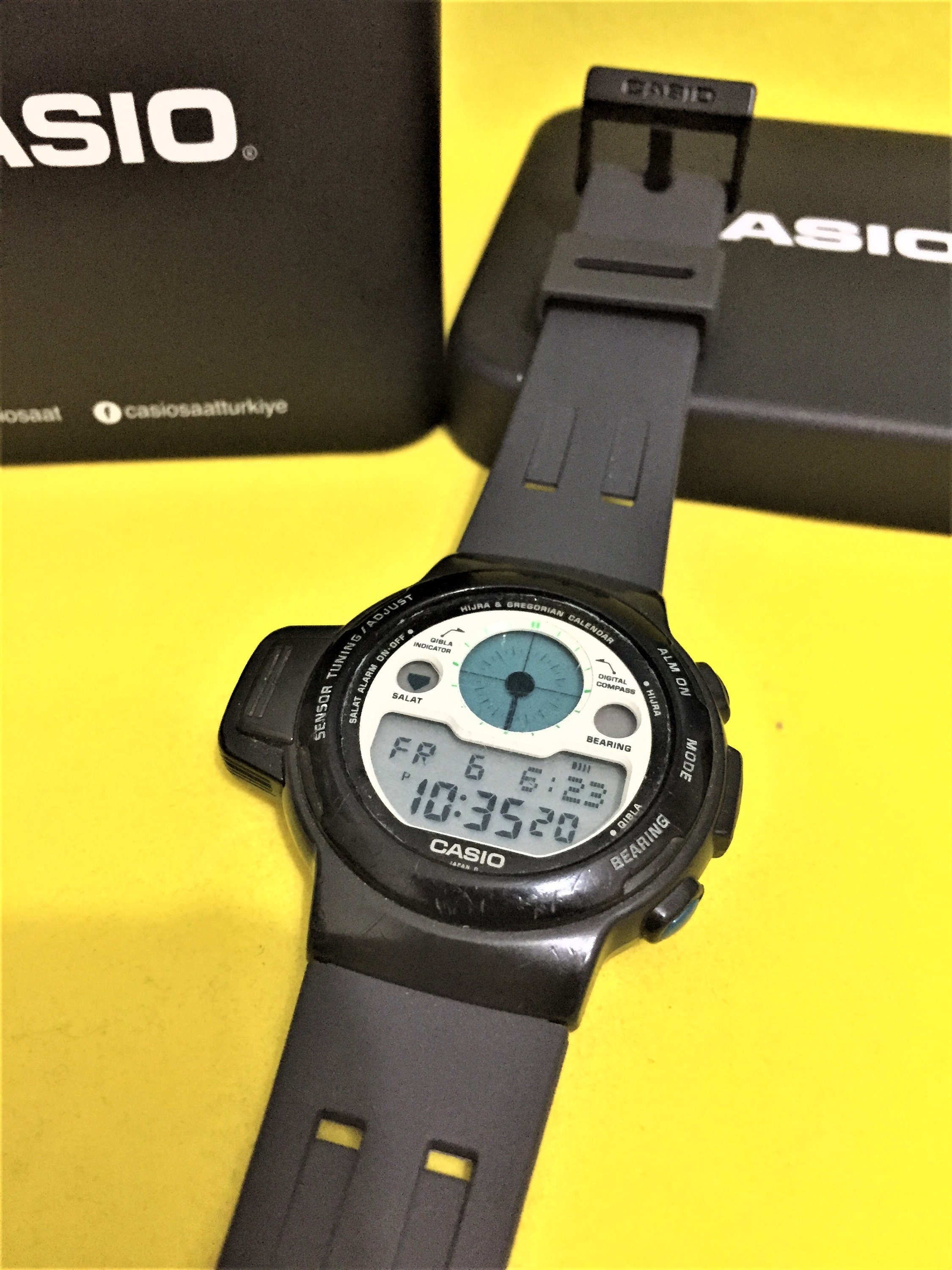 Rare Vintage Casio Cpw-310 / Compass Prayer Watch /very Good Condition ...