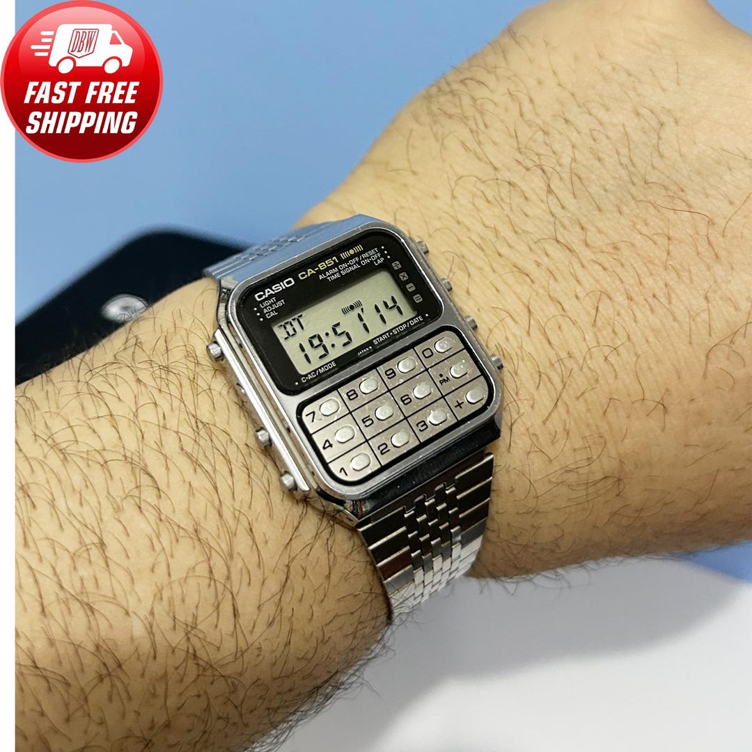 Vintage Casio CA-851 Calculator Watch Module 134 Vintage Japan M ...