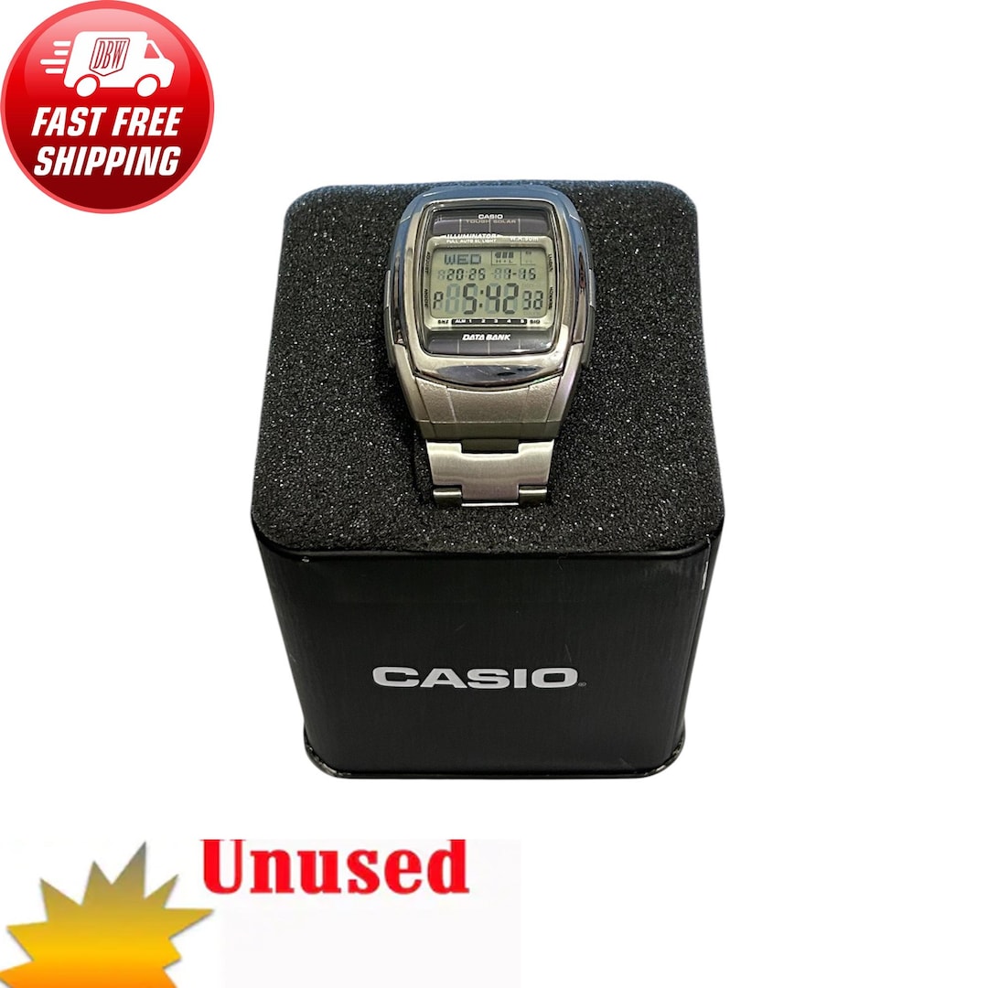 Unused Casio DB-E30 Databank/ Solar Men's Wristwatch/digital Gray Dial ...