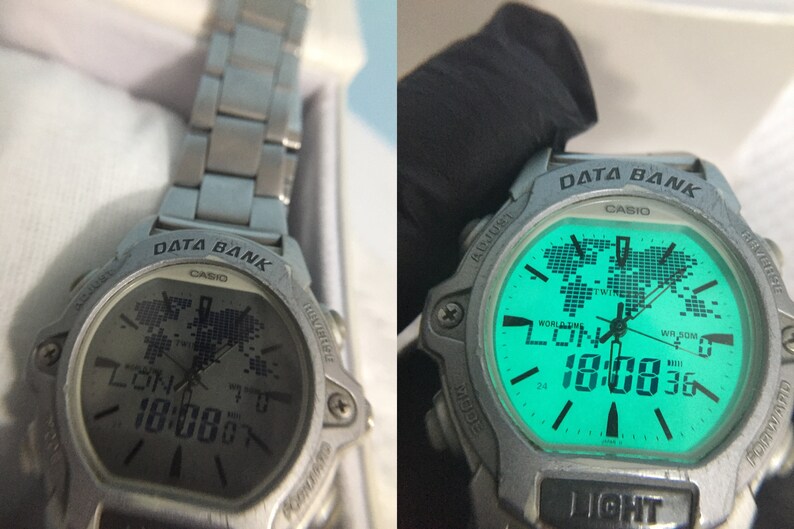 Vintage Casio Abx-23 Module 2358 Twincept/ Ana-digi Data Bank World ...