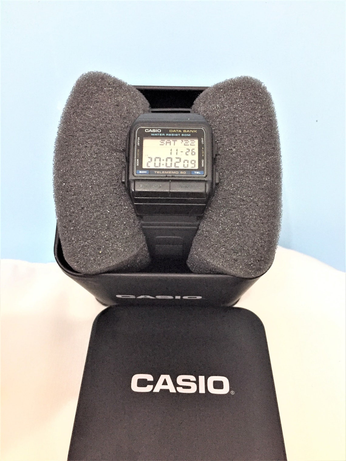 Vintage Rare CASIO Databank 50 DB-55W/ Very Good Condition / Very Good Strap/ Modüle: 675 ...