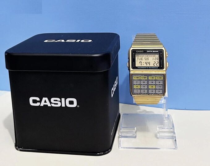 Vintage CASIO A156W Digital Quartz Watch 80s Steel Band 1980s Quartz ...