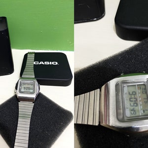 Rare Collectible Vtg Casio Casiotron/ TRN-110 LIQUID Crystal Digital ...