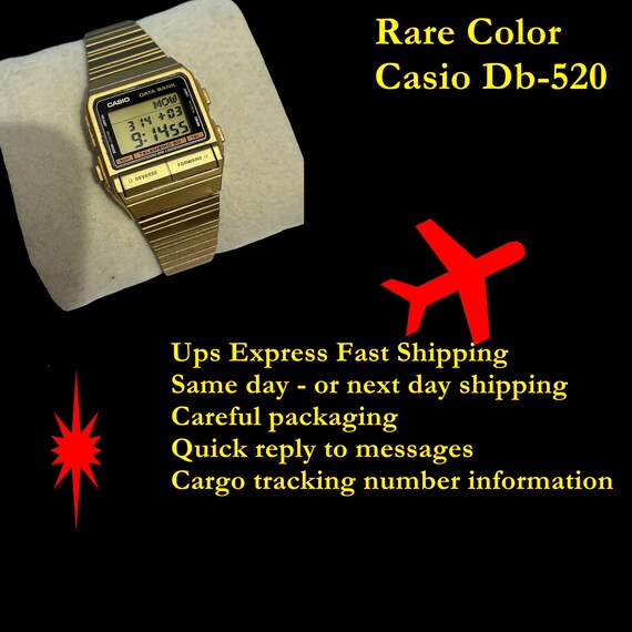 Rare Color Db-520 Vintage Casio Data Bank Telememo 50… - Gem