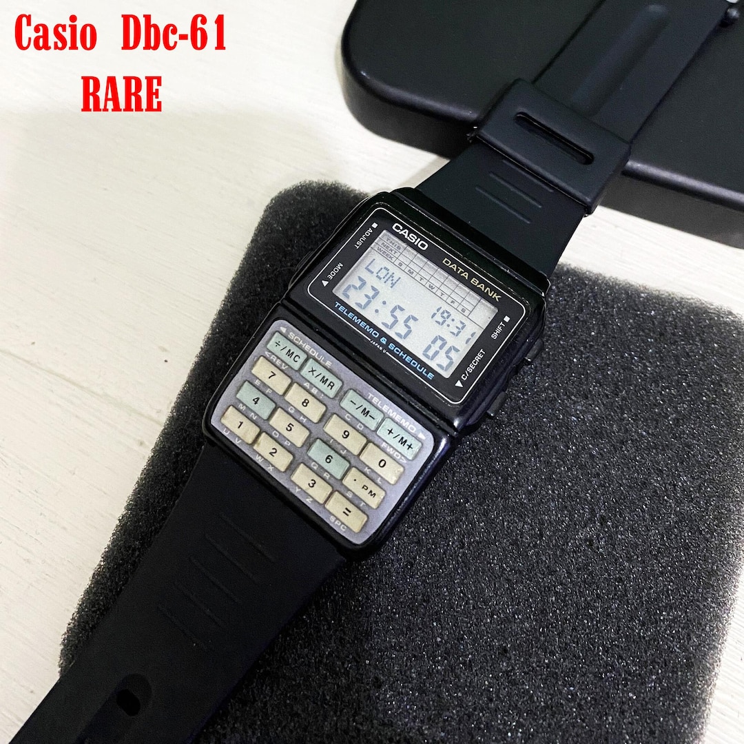 Very Rare Collectible Casio DBC-61 Vintage Watch Module 676/ With Casio ...