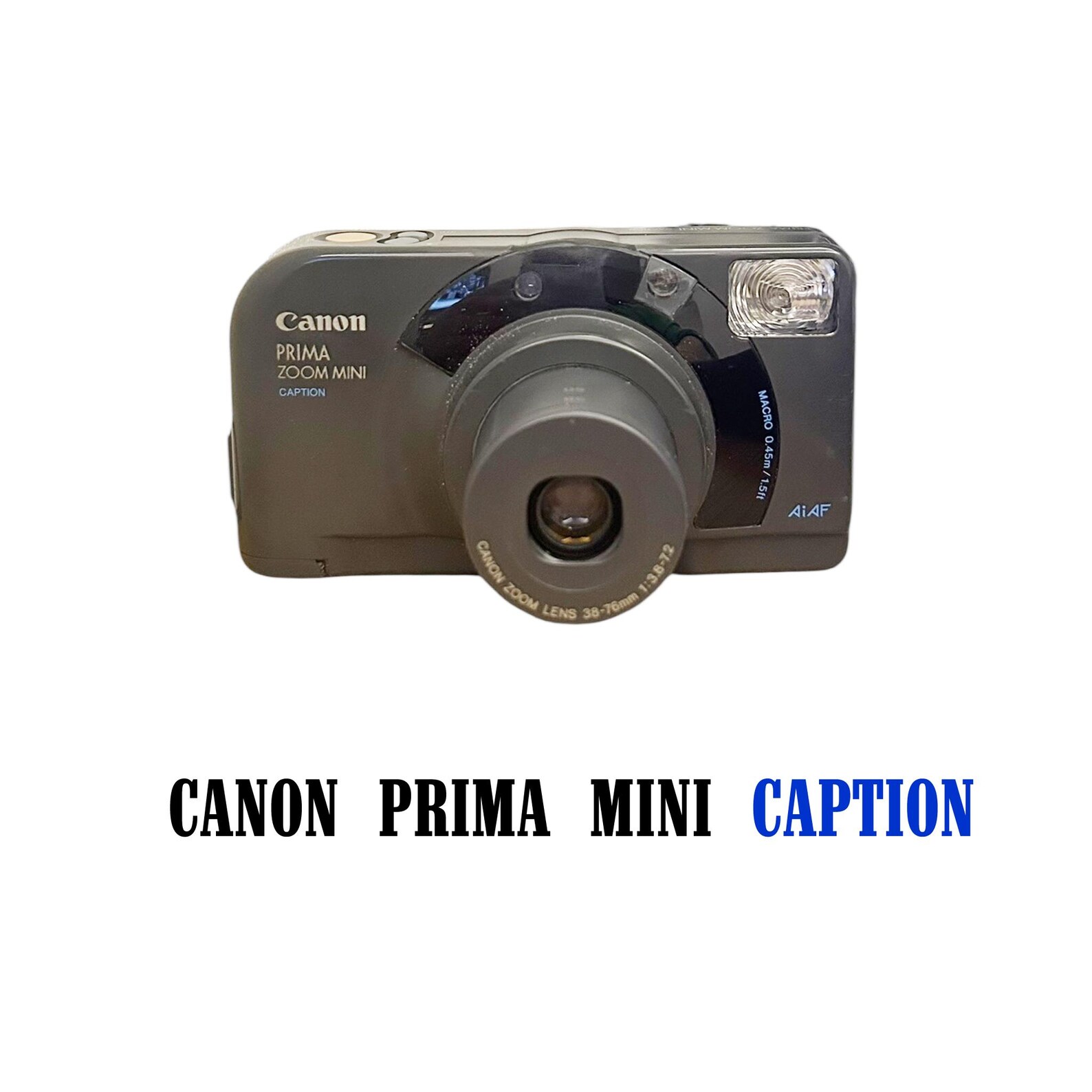 Vintage Canon Prima Zoom Mini Camera - 38-76mm Lens - Point and Shoot ...