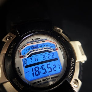Vintage Super Rare Casio MRT-200 Marine Gear Watch, (pro Trek) Depth ...