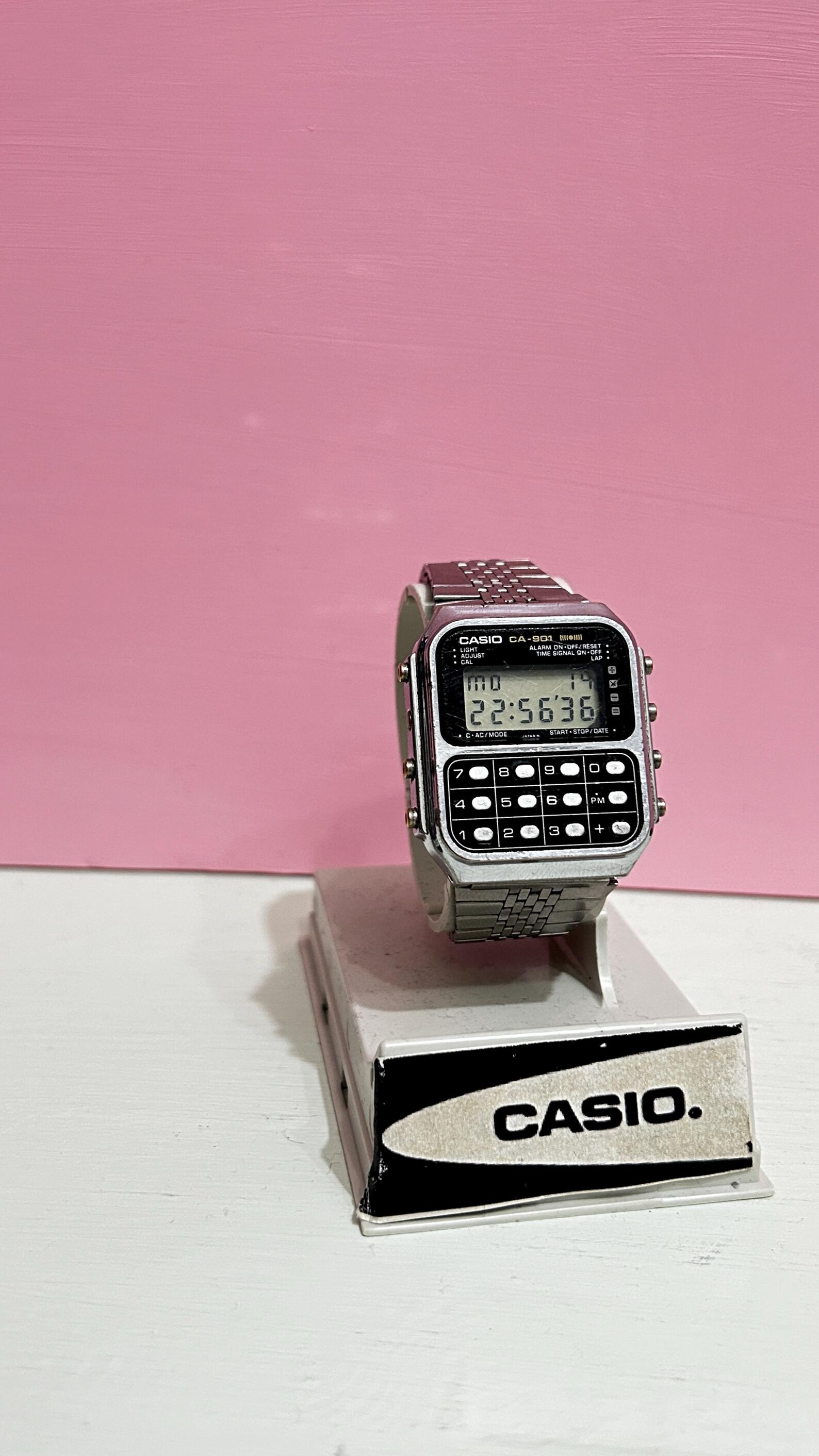 Casio CA-901 Black Model Game Calculator Watch Module 134 Very Good ...