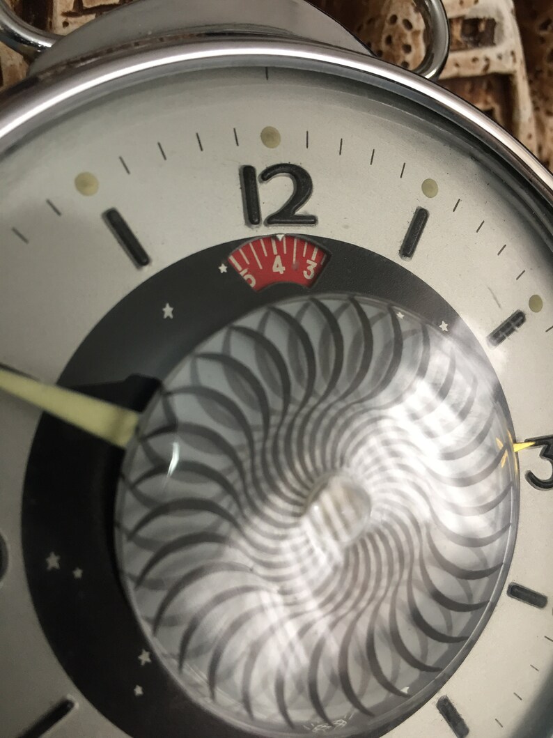 Vintage Alarm Clock 1960s, Animated Clock, China Alarm Clock, Mosaic ...