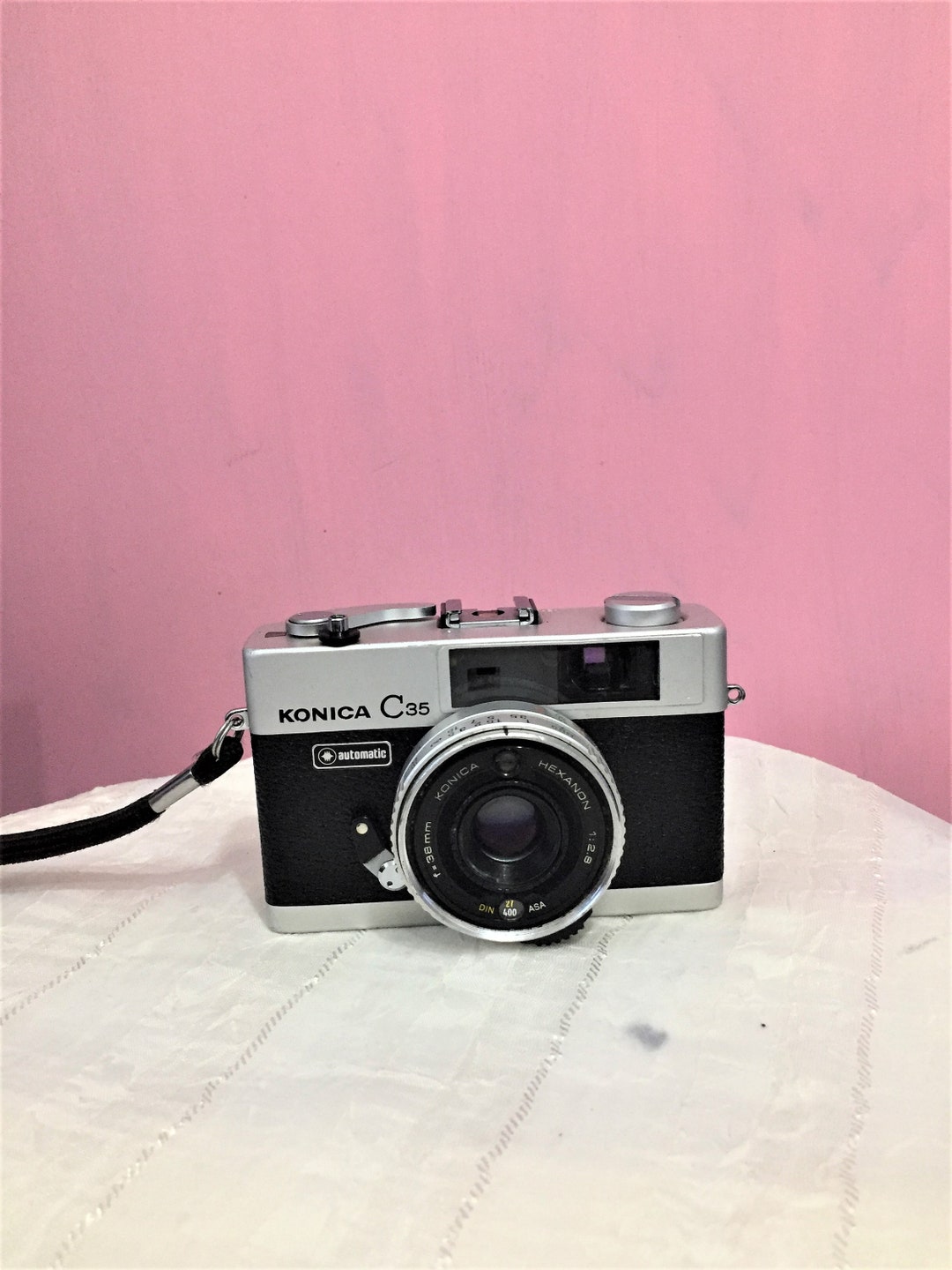Silver Rare Konica C35 Camera/ Compact Camera / 35mm Rangefinder Film ...