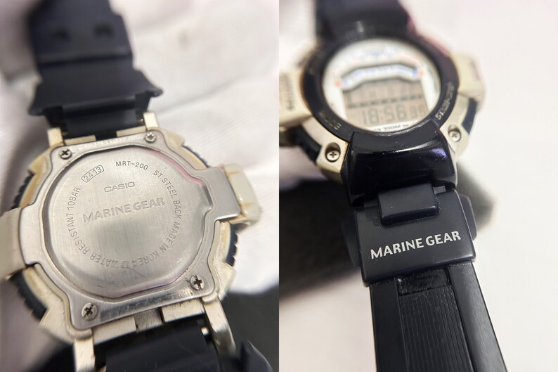 Vintage Super Rare Casio MRT-200 Marine Gear Watch, (pro Trek) Depth ...