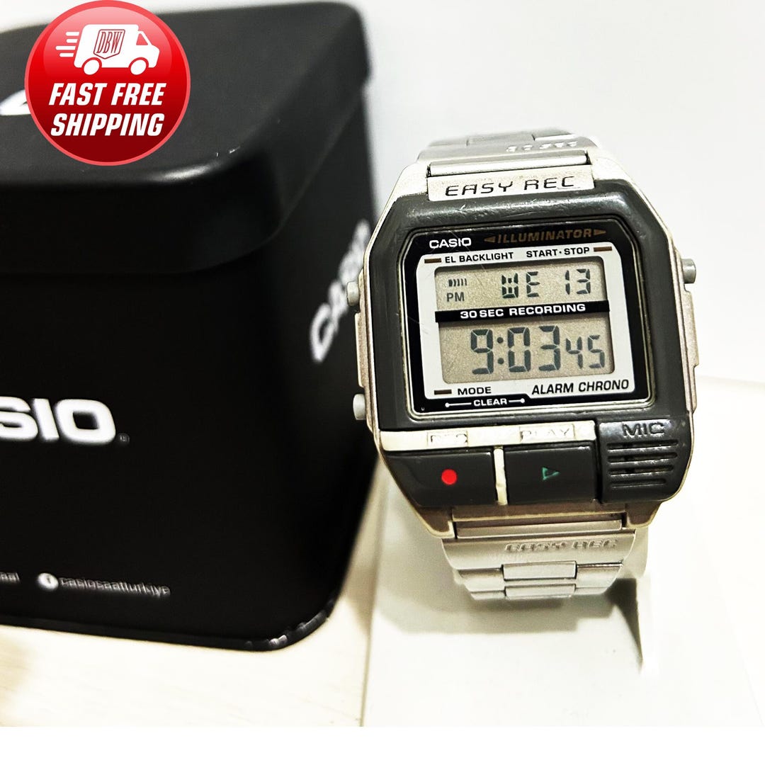 VERY RARE Casio A-V2 Alarm Chrono 30 Sec Recording Digi Japan Quartz Collectible, Very Good ...