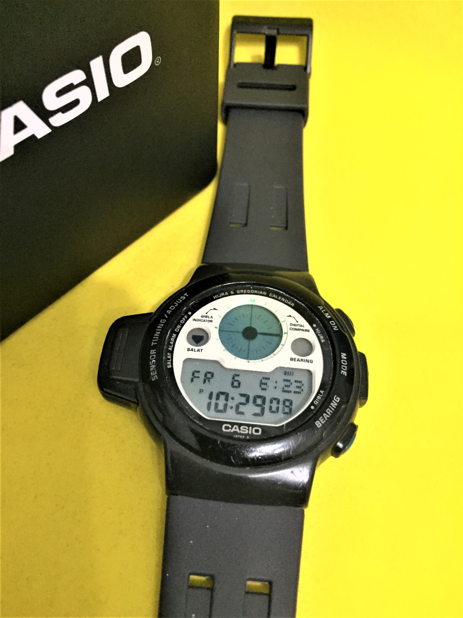 Rare Vintage Casio Cpw-310 / Compass Prayer Watch /very Good - Etsy