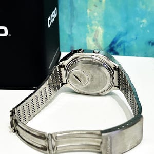 Casio Casiotron S-14/ Watch Mens Digital LCD World Time/ 1970s Digital ...