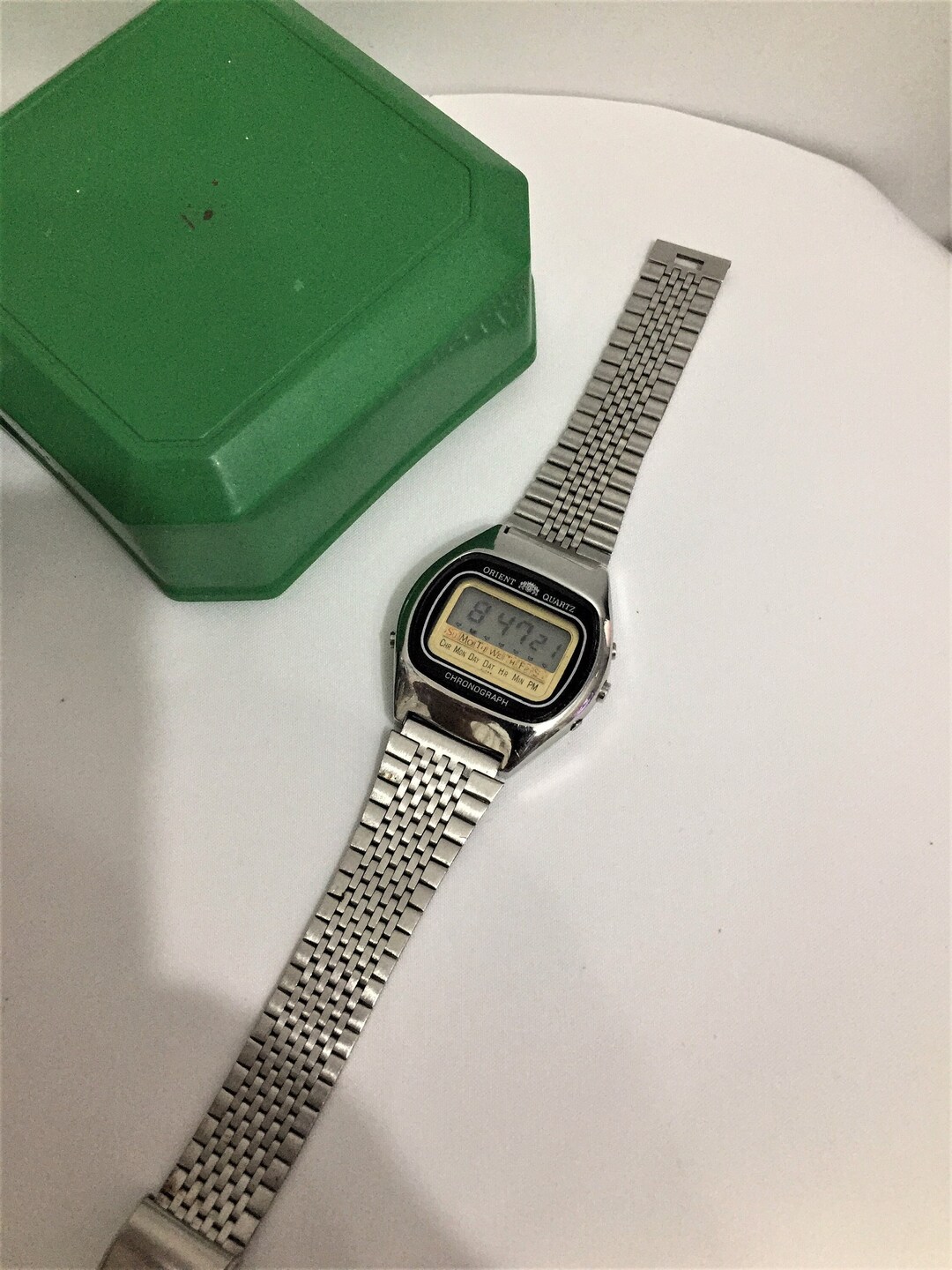 Vintage ORIENT Y611103-40 LP Quartz Digital Chronograph Men's Excellent ...