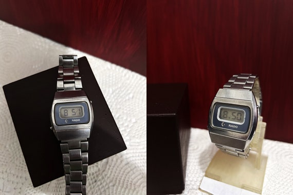 Rado Lcd Digital Rare Vintage Watch 1970s Very Rare C… - Gem