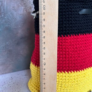 Knitted Bag Handmade German Flag Transformer Back, Shoulder, Cross Use ...