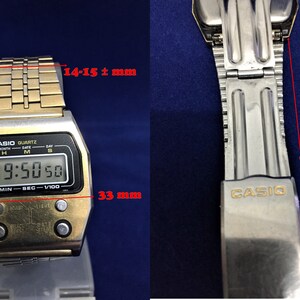 Vintage Rare Casio 52QGS-14 / Digital LCD Quartz Watch / Gold Plated ...