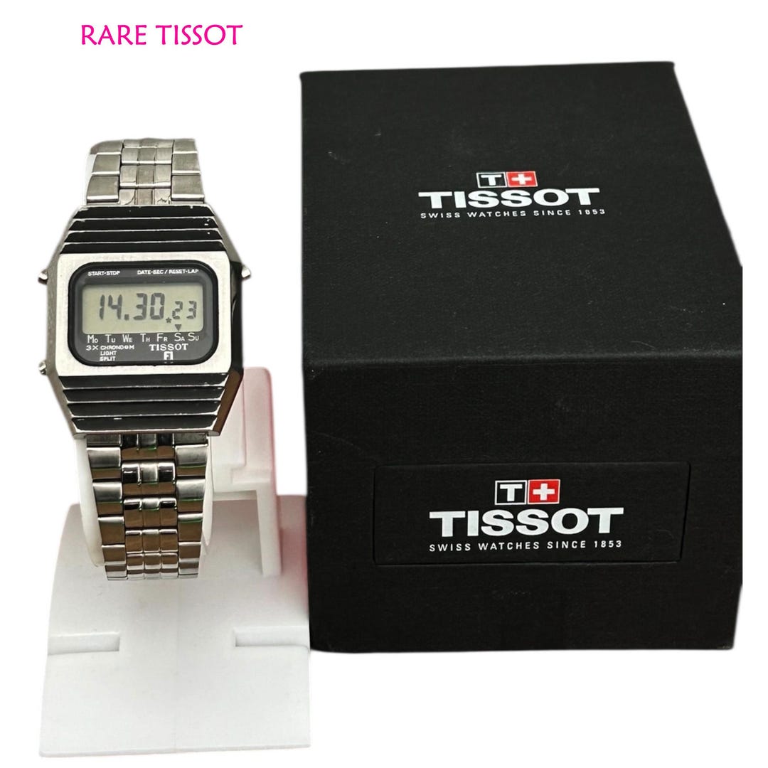 Very RARE Tissot F1 LCD Formula Watch 97010 Digital / Very Good ...