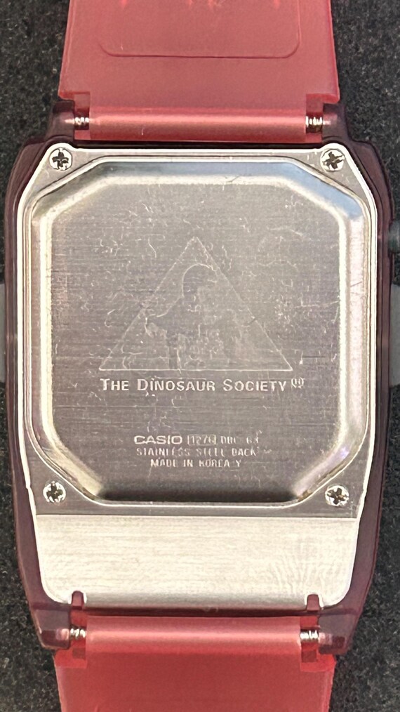 RARE RED Vintage Casio Dino Zone 1990s Databank Cal… - Gem