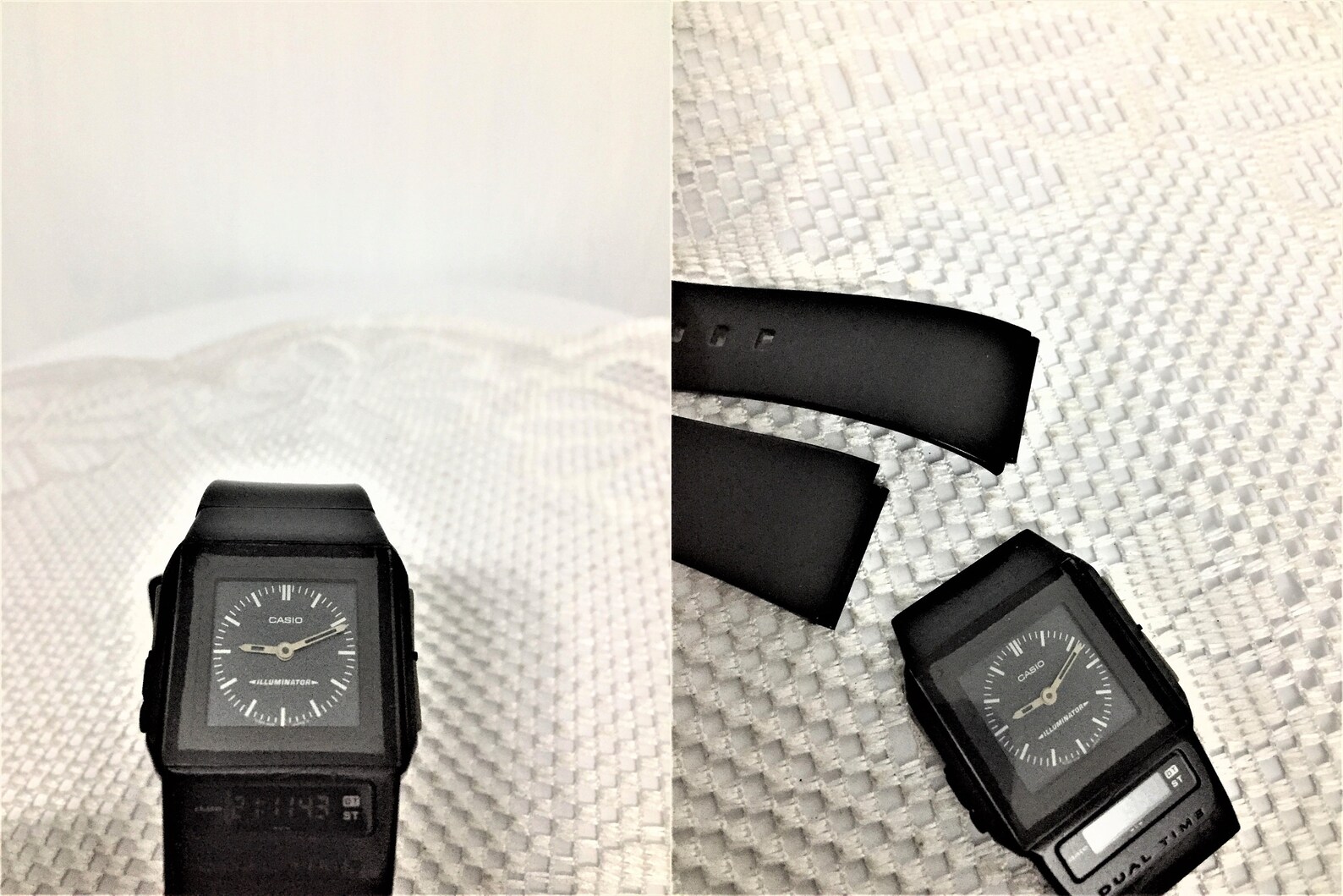 Retro Casio Dual Time FS-01 Watch/ Very RARE Collectibles / From Japon ...
