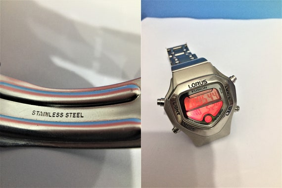 RARE Lorus WAtch Fusion Vividigi Digital 90s /W100-… - Gem