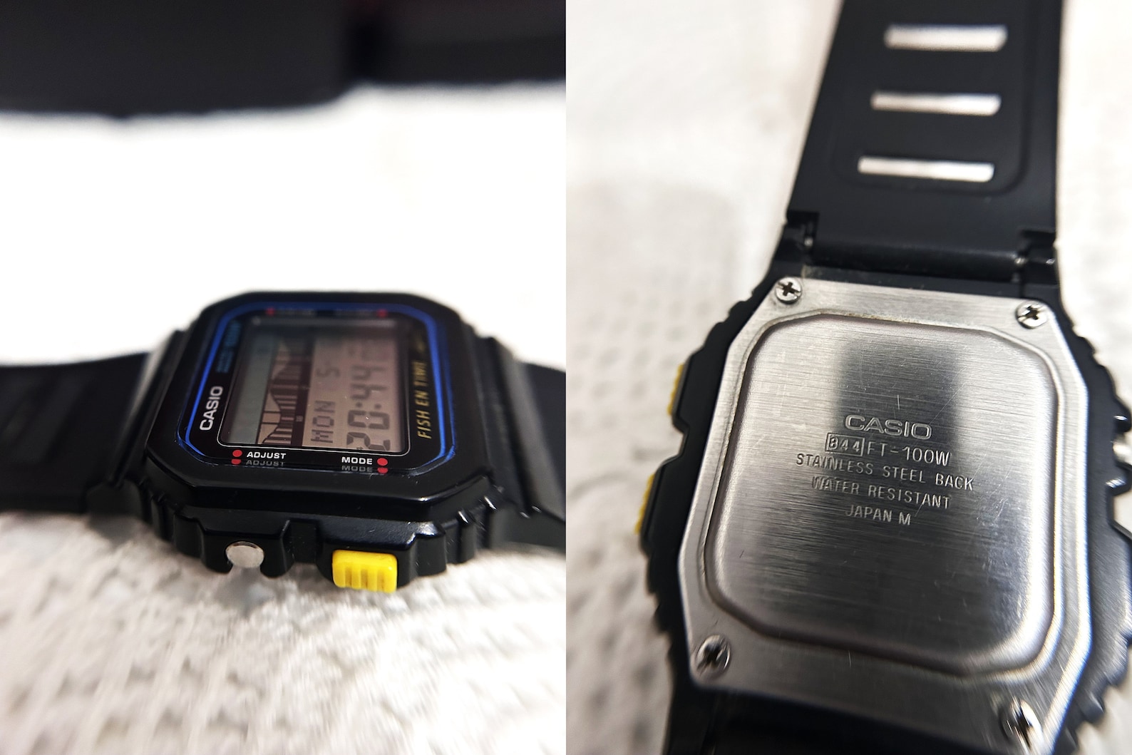 Very RARE Casio FT-100W Fish En Time Digital Watch Marlin 844 Japan M ...