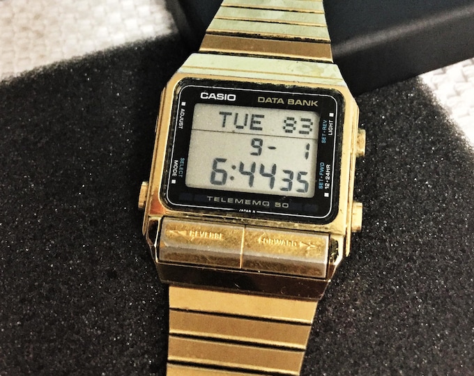 2pc Vintage CASIO A156W Digital Quartz Watch 80s Steel Band 1980s ...
