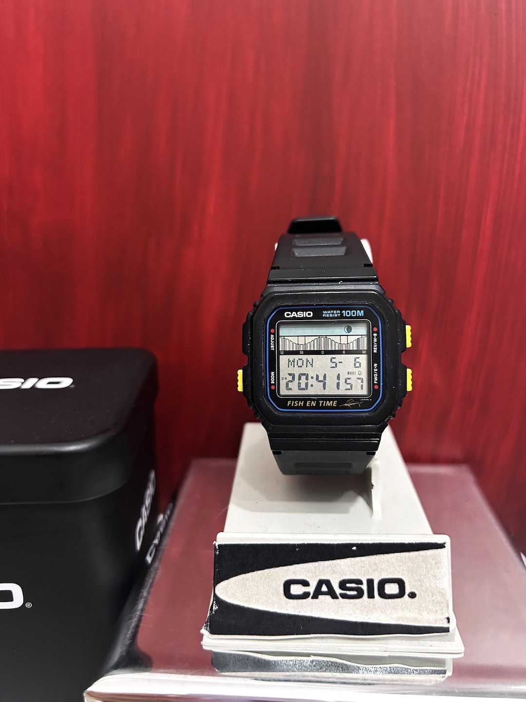 Very RARE Casio FT-100W Fish En Time Digital Watch Marlin 844 Japan M ...