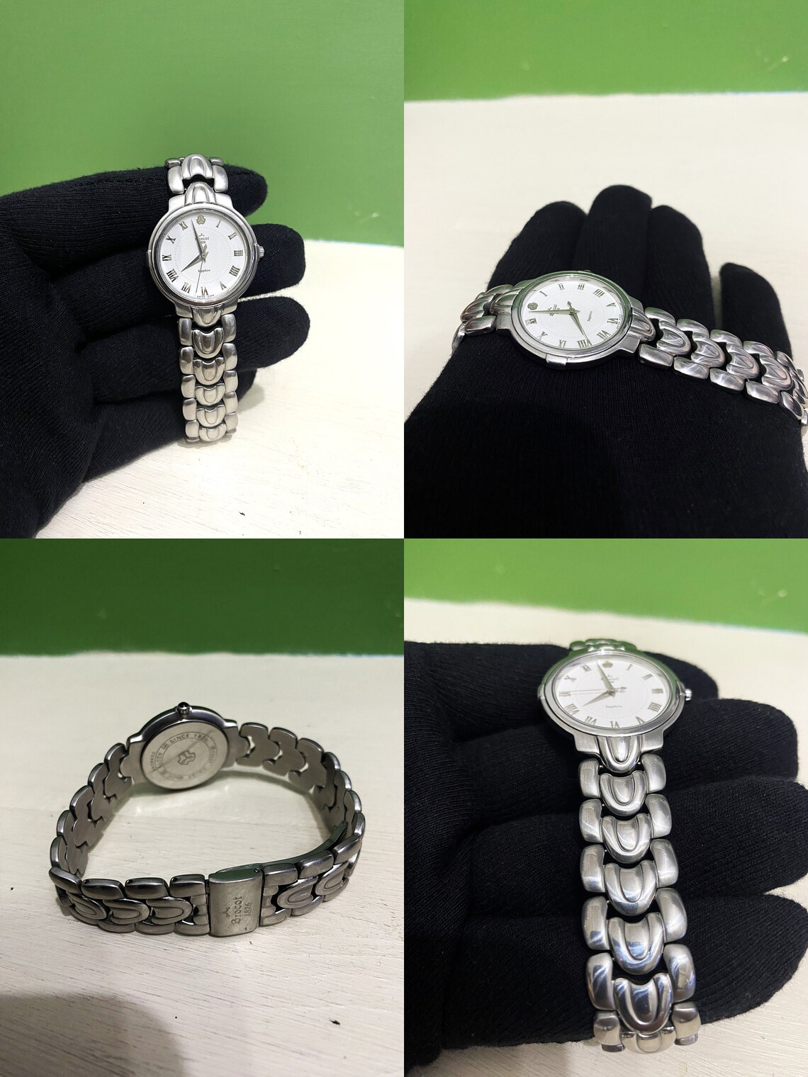 BROCOT Watch 1826 SAPPHIRE Swiss Mens Mint Slim QUARTZ / Very Good ...