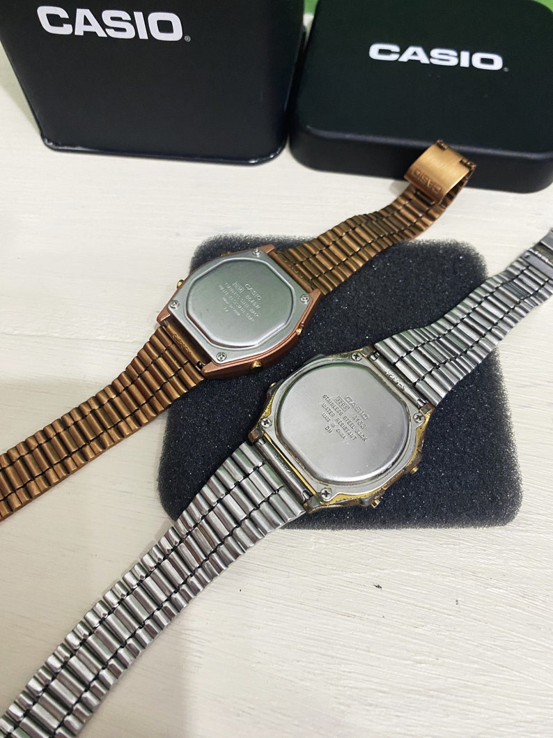 2 Pcs Vintage Casio Orginal B640W A168w Family Set/ Copper - Etsy