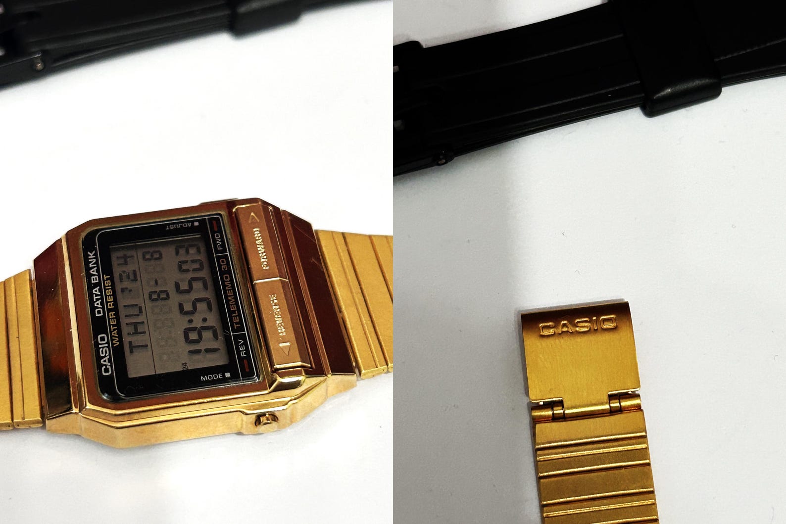 RARE GOLD Tone Casio DB-310 Data Bank Watch Module 871/data Bank ...