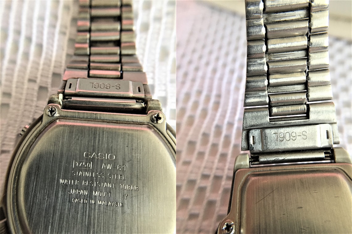 Vintage Casio AW-61 1750 Watch Analog Digital / Japan/ Chronograph, Men ...