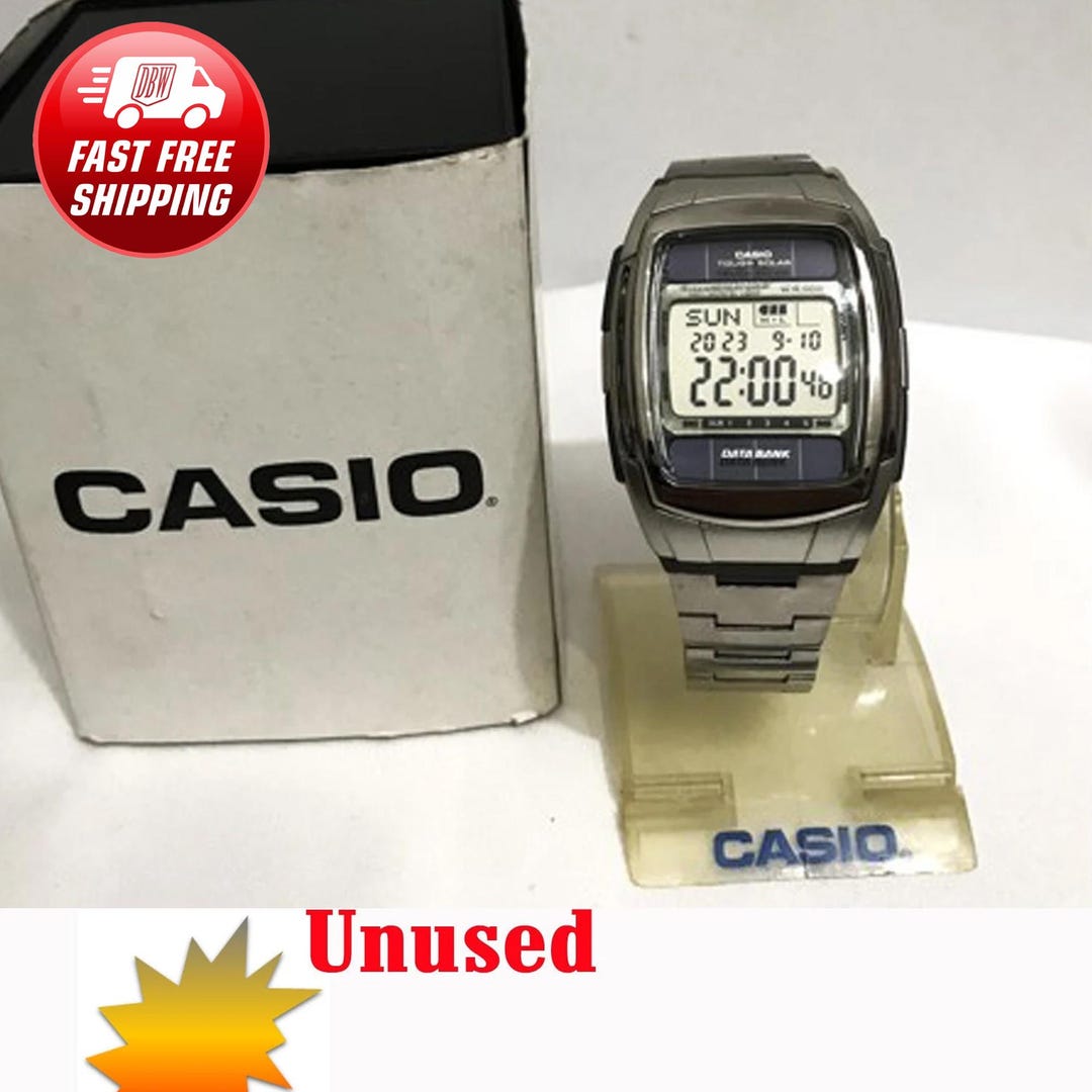 Unused Casio DB-E30 Databank/ Solar Men's Wristwatch/digital Gray Dial ...